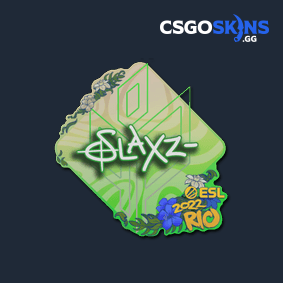 Sticker | slaxz- | Rio 2022 - CSGOSKINS.GG