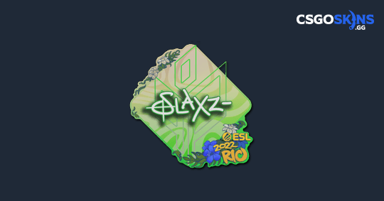 Sticker | slaxz- | Rio 2022 - CSGOSKINS.GG