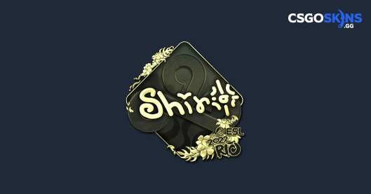 Sticker | sh1ro (Gold) | Rio 2022 - CSGOSKINS.GG