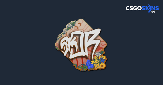 Sticker | sk0R | Rio 2022 - CSGOSKINS.GG