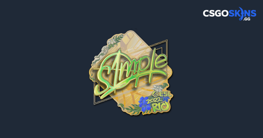 Sticker | s1mple (Holo) | Rio 2022 - CSGOSKINS.GG