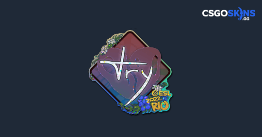 Sticker | TRY (Glitter) | Rio 2022 - CSGOSKINS.GG