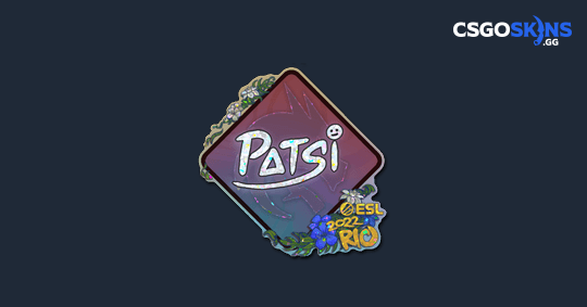 Sticker | Patsi (Glitter) | Rio 2022 - CSGOSKINS.GG