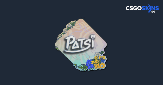 Sticker | Patsi | Rio 2022 - CSGOSKINS.GG