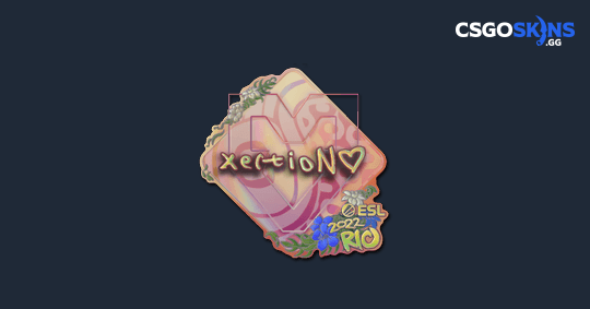 Sticker | xertioN (Holo) | Rio 2022 - CSGOSKINS.GG
