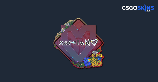 Sticker | xertioN (Glitter) | Rio 2022 - CSGOSKINS.GG