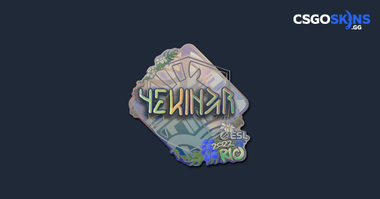 Sticker | YEKINDAR (Holo) | Rio 2022 - CSGOSKINS.GG
