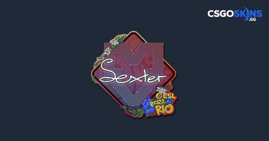 Sticker | dexter (Glitter) | Rio 2022 - CSGOSKINS.GG
