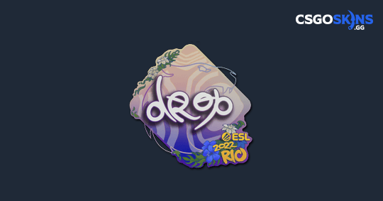 Sticker | drop | Rio 2022 - CSGOSKINS.GG