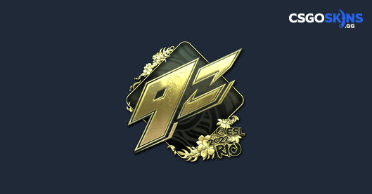 Sticker | 9z Team (Gold) | Rio 2022 - CSGOSKINS.GG