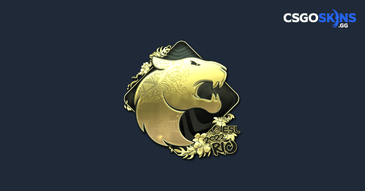 Sticker | FURIA (Gold) | Rio 2022 - CSGOSKINS.GG