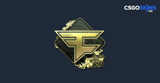 Sticker | FaZe Clan (Gold) | Rio 2022 - CSGOSKINS.GG