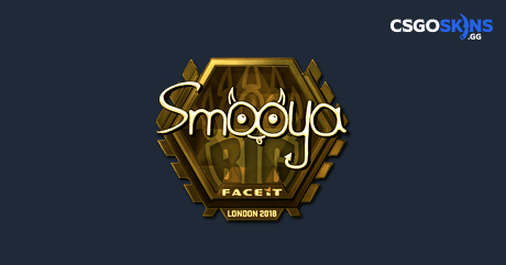Sticker | smooya (Gold) | London 2018 - CSGOSKINS.GG