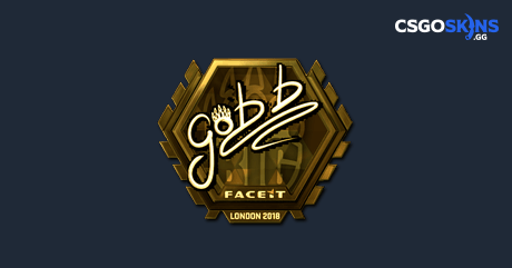 Sticker | gob b (Gold) | London 2018 - CSGOSKINS.GG