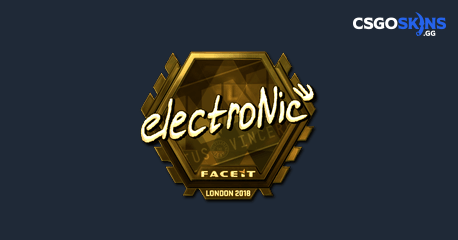 Sticker | electronic (Gold) | London 2018 - CSGOSKINS.GG