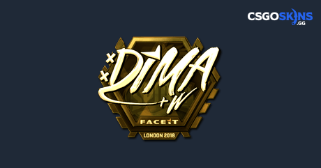 Sticker | Dima (Gold) | London 2018 - CSGOSKINS.GG