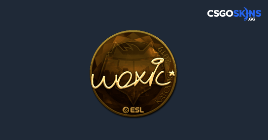 Sticker | woxic (Gold) | Katowice 2019 - CSGOSKINS.GG