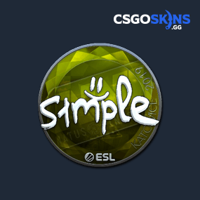 Sticker | s1mple (Foil) | Katowice 2019 - CSGOSKINS.GG