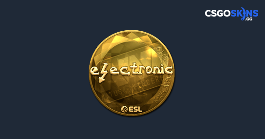 Sticker | electronic (Gold) | Katowice 2019 - CSGOSKINS.GG