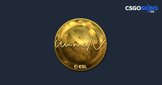 Sticker | aumaN (Gold) | Katowice 2019 - CSGOSKINS.GG