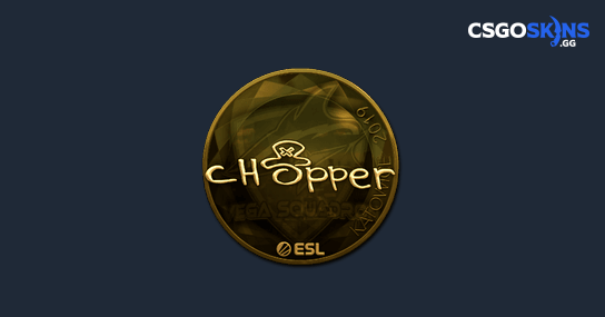 Sticker | chopper (Gold) | Katowice 2019 - CSGOSKINS.GG