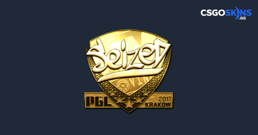 Sticker | seized (Gold) | Krakow 2017 - CSGOSKINS.GG