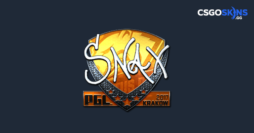 Sticker | Snax (Foil) | Krakow 2017 - CSGOSKINS.GG