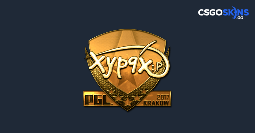 Sticker | Xyp9x (Gold) | Krakow 2017 - CSGOSKINS.GG