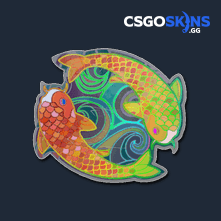 Sticker | Twin Koi (Holo) - CSGOSKINS.GG