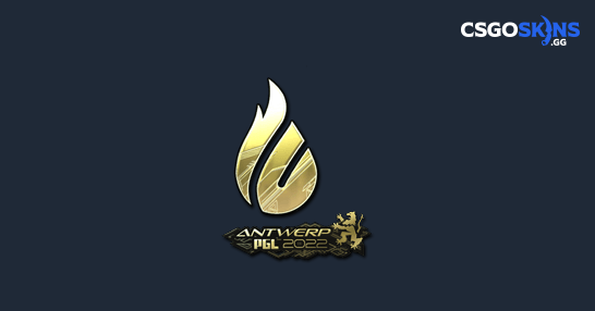 Sticker | Copenhagen Flames (Gold) | Antwerp 2022 - CSGOSKINS.GG