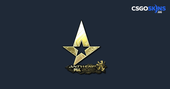 Sticker | Astralis (Gold) | Antwerp 2022 - CSGOSKINS.GG