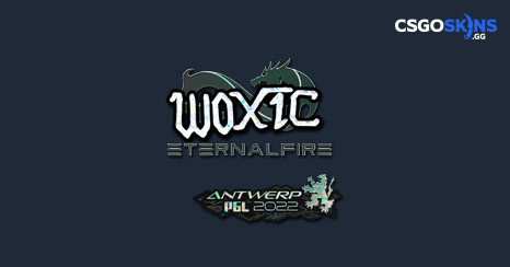 Sticker | woxic (Glitter) | Antwerp 2022 - CSGOSKINS.GG