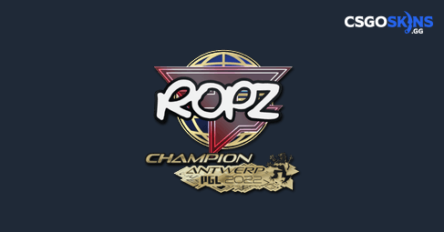 Sticker | ropz (Champion) | Antwerp 2022 - CSGOSKINS.GG