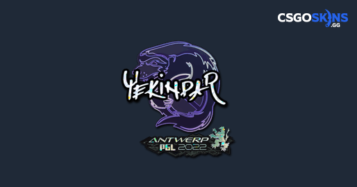 Sticker | YEKINDAR (Glitter) | Antwerp 2022 - CSGOSKINS.GG