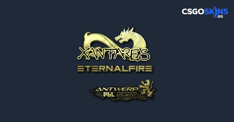 Sticker | XANTARES (Gold) | Antwerp 2022 - CSGOSKINS.GG
