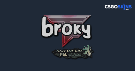 Sticker | broky | Antwerp 2022 - CSGOSKINS.GG