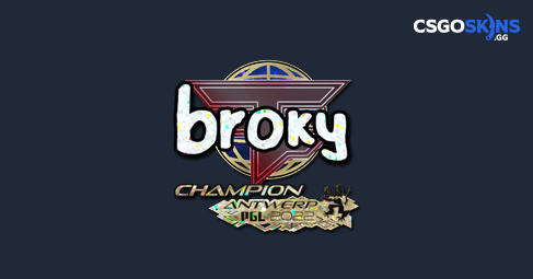 Sticker | broky (Glitter, Champion) | Antwerp 2022 - CSGOSKINS.GG