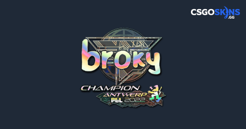 Sticker | broky (Holo, Champion) | Antwerp 2022 - CSGOSKINS.GG