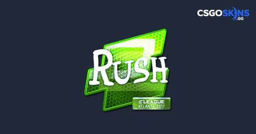 Sticker | RUSH (Foil) | Atlanta 2017 - CSGOSKINS.GG