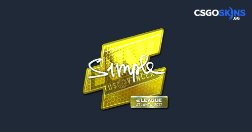 Sticker | s1mple (Foil) | Atlanta 2017 - CSGOSKINS.GG