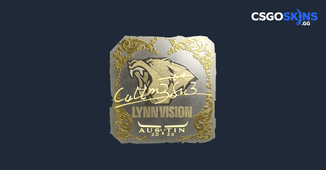 Sticker | C4LLM3SU3 (Gold) | Austin 2025 - CSGOSKINS.GG