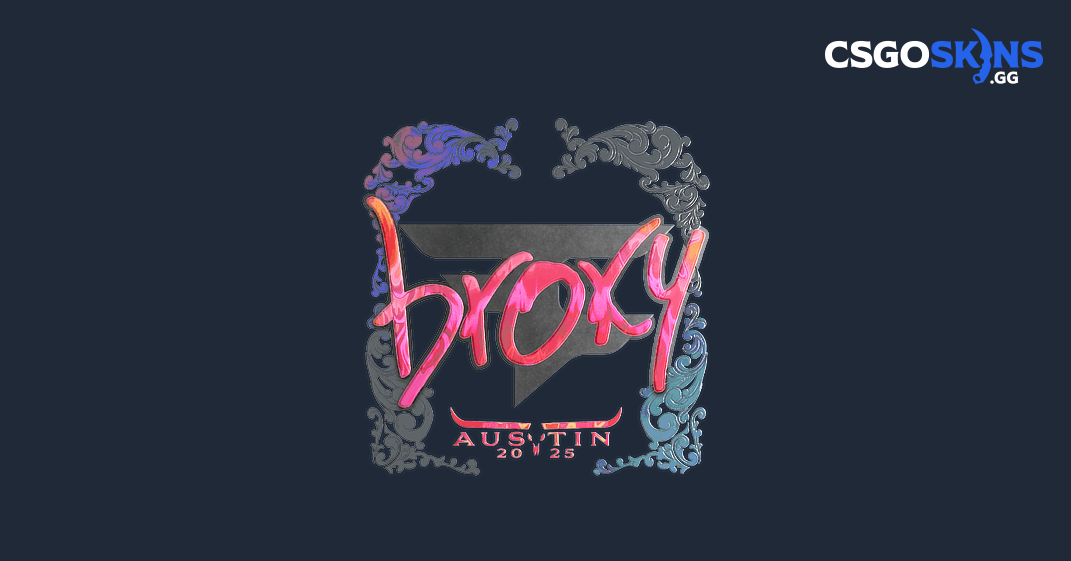 Sticker | broky (Holo) | Austin 2025 - CSGOSKINS.GG