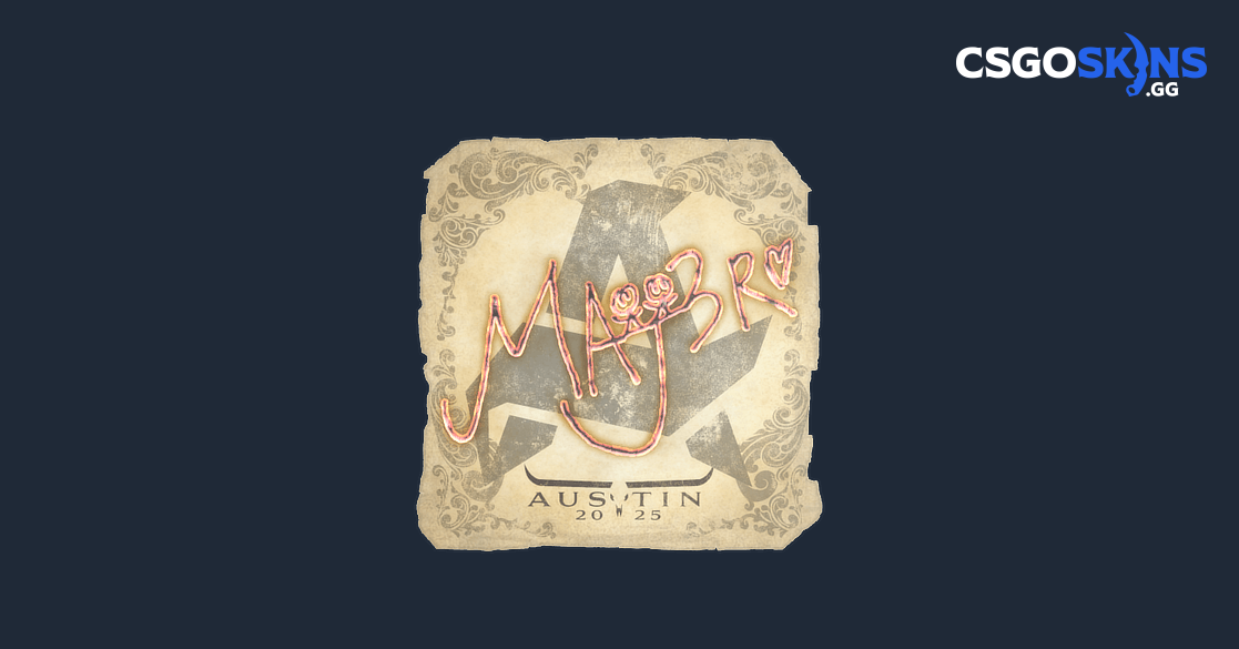 Sticker | MAJ3R | Austin 2025 - CSGOSKINS.GG