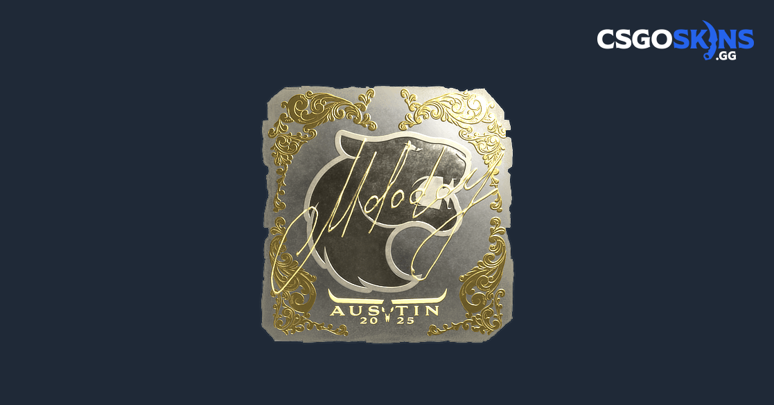 Sticker | molodoy (Gold) | Austin 2025 - CSGOSKINS.GG