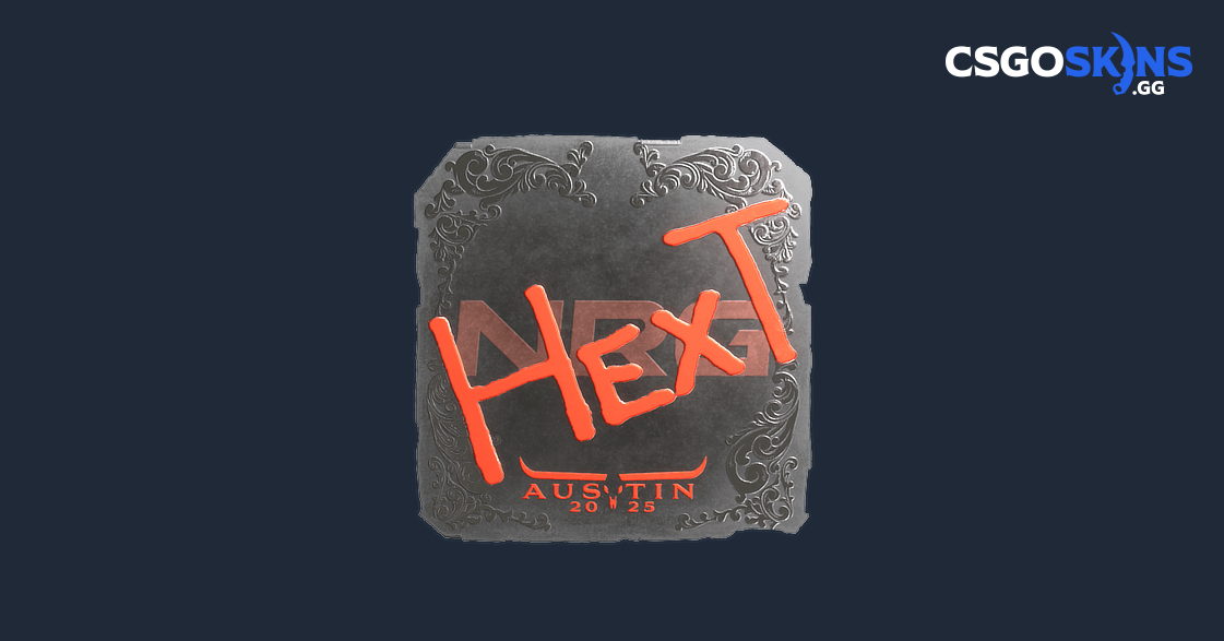 Sticker | HexT (Foil) | Austin 2025 - CSGOSKINS.GG
