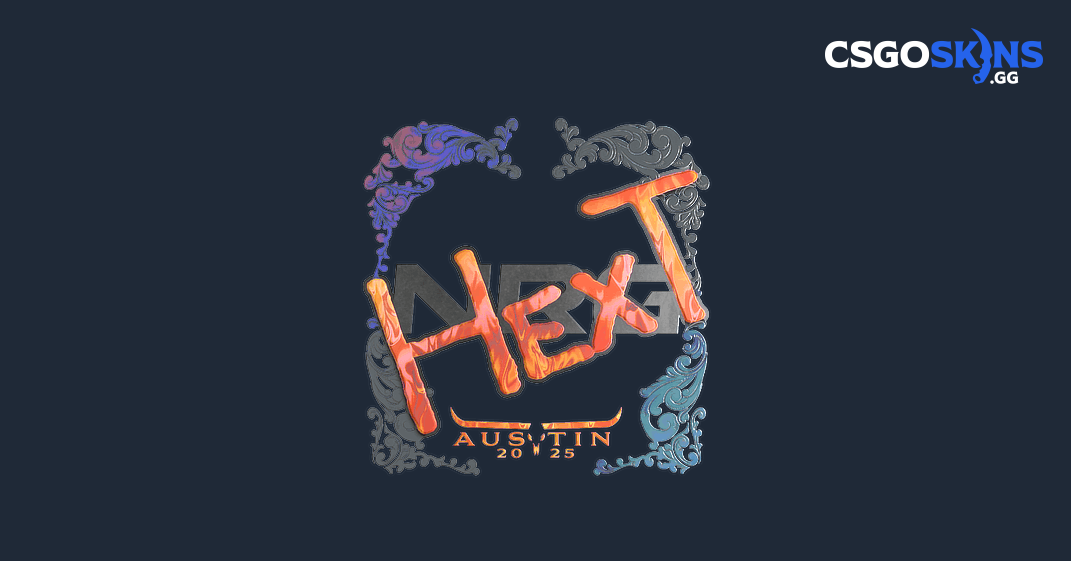 Sticker | HexT (Holo) | Austin 2025 - CSGOSKINS.GG