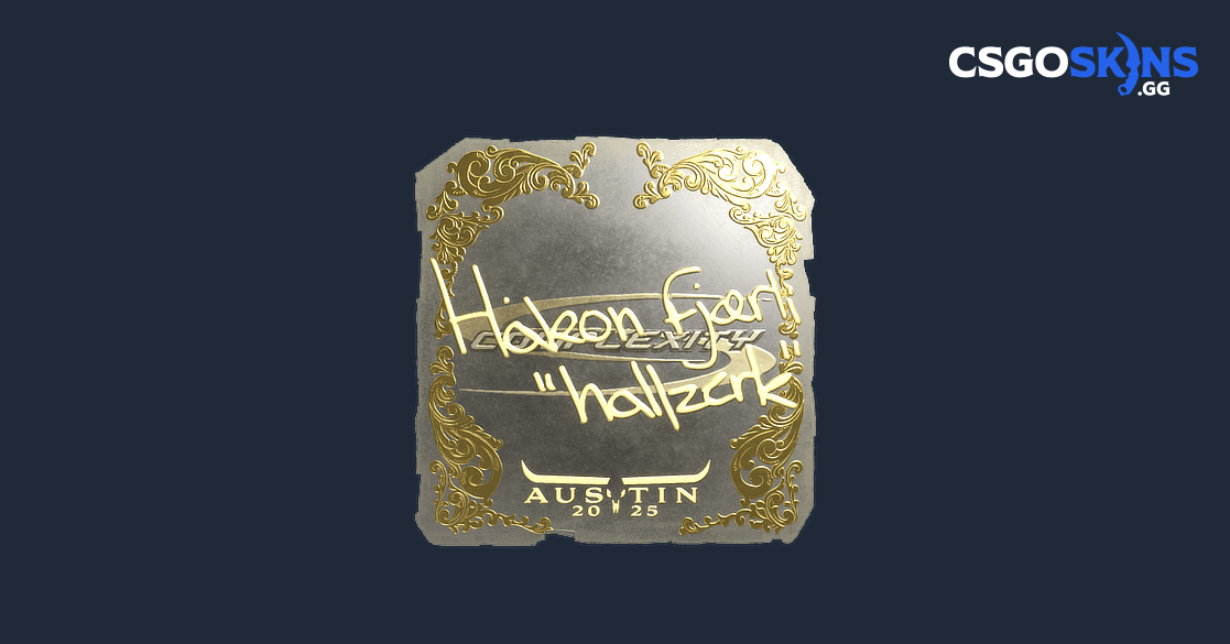 Sticker | hallzerk (Gold) | Austin 2025 - CSGOSKINS.GG