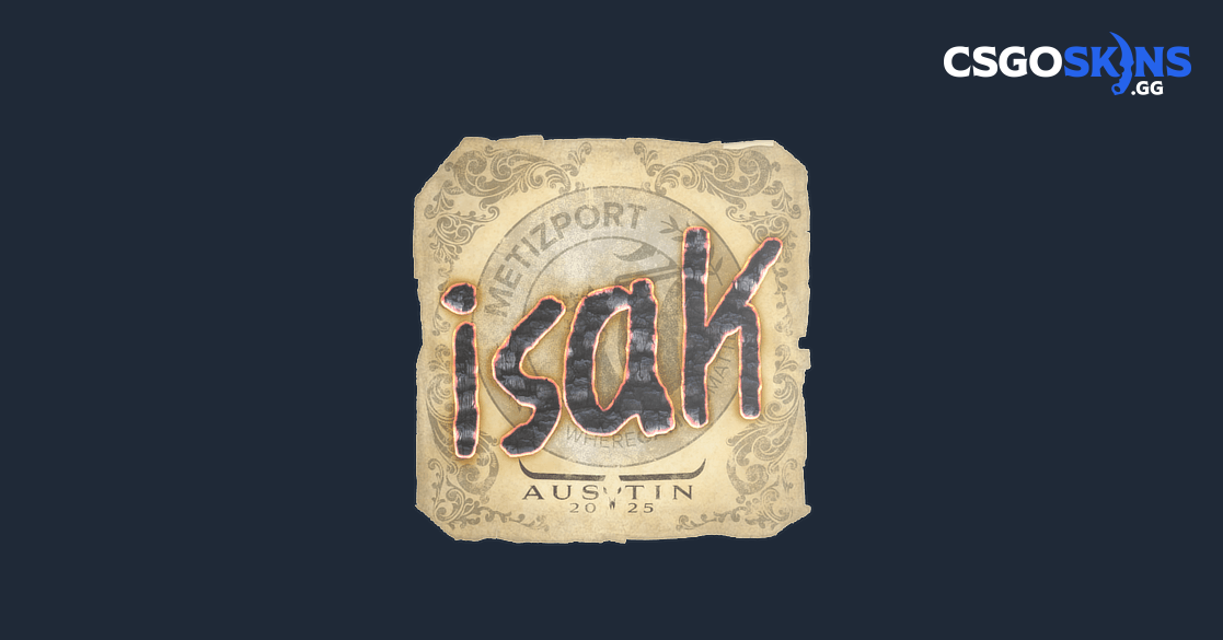 Sticker | isak | Austin 2025 - CSGOSKINS.GG