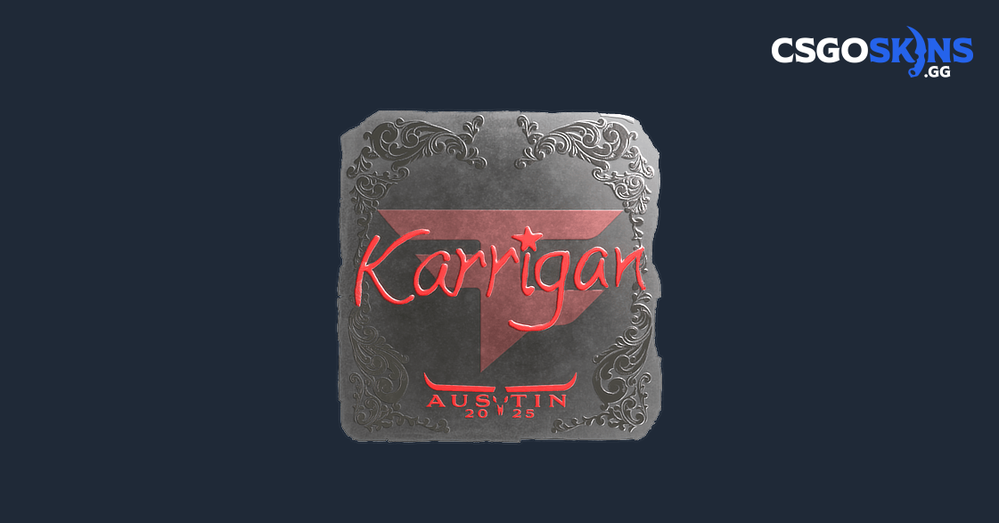 Sticker | karrigan (Foil) | Austin 2025 - CSGOSKINS.GG