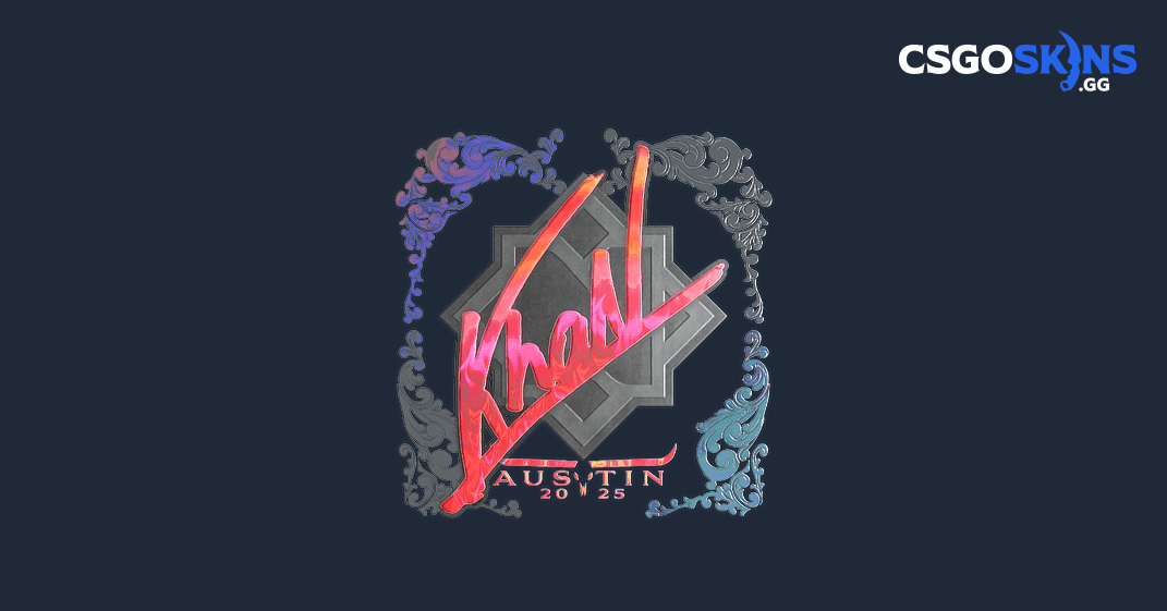 Sticker | khaN (Holo) | Austin 2025 - CSGOSKINS.GG